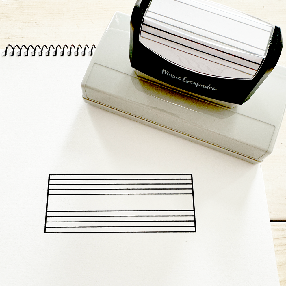 Large Grand Staff Stamp – Music Escapades Shoppe