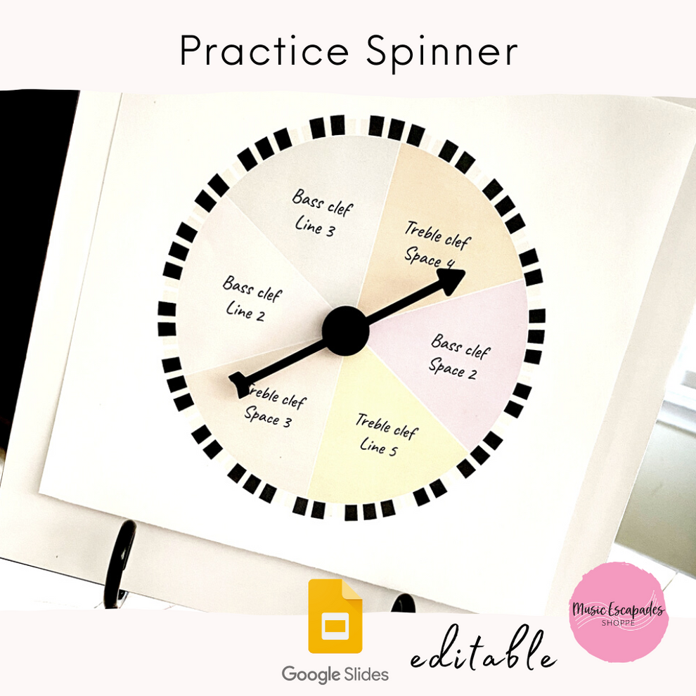 Editable Practice Spinner – Music Escapades Shoppe