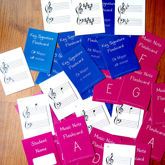 Note and Key Signature Flashcards (Student Set) – Music Escapades Shoppe
