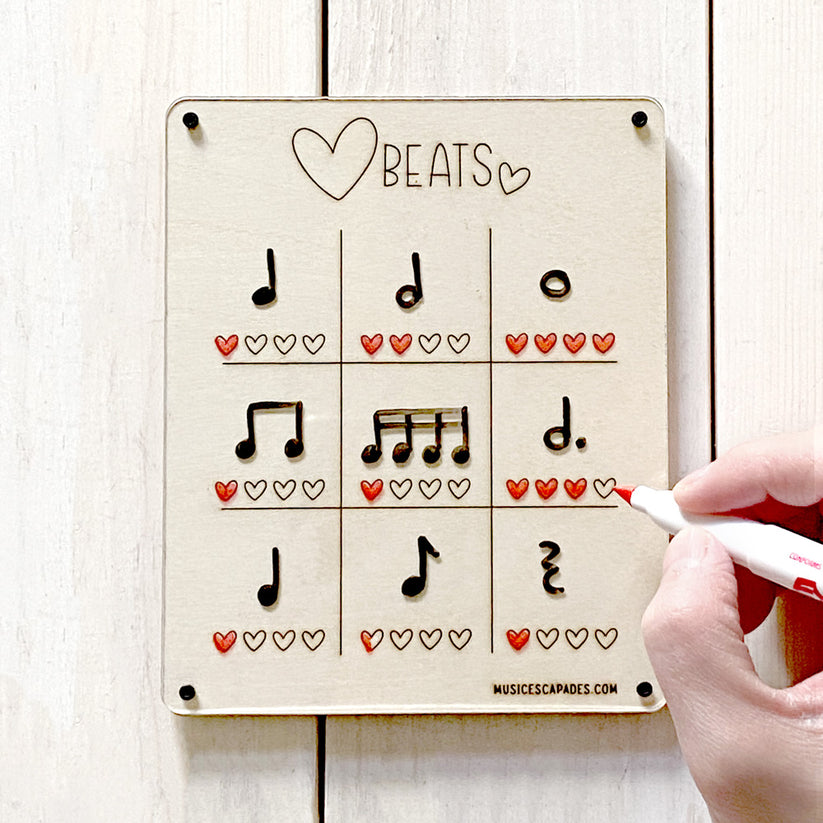 Heart Beats Rhythm Activity Board – Music Escapades Shoppe