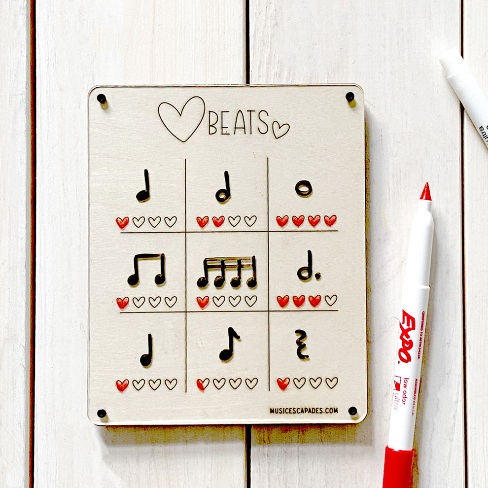 Heart Beats Rhythm Activity Board – Music Escapades Shoppe